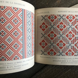 1900s French Embroidery Pattern Booklet, DMC, Alphabet Monogram Pattern ...