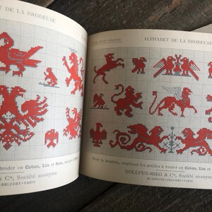 1900s French Embroidery Pattern Booklet, DMC, Alphabet Monogram Pattern ...