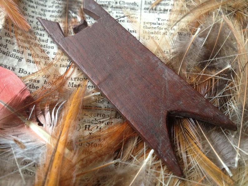 Fly Fishing Lure Making Tool, 1840s Fishing Primitive Handmade Wood ...