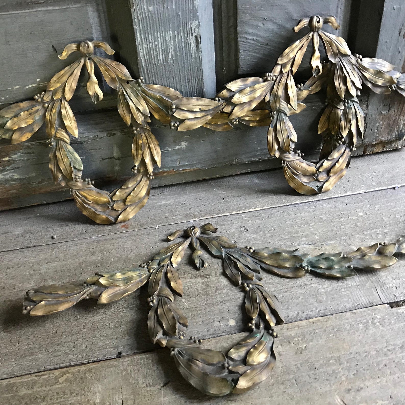 19th C Signed Haentges Gilded Bronze Furniture Mount, Acanthus Leaf ...