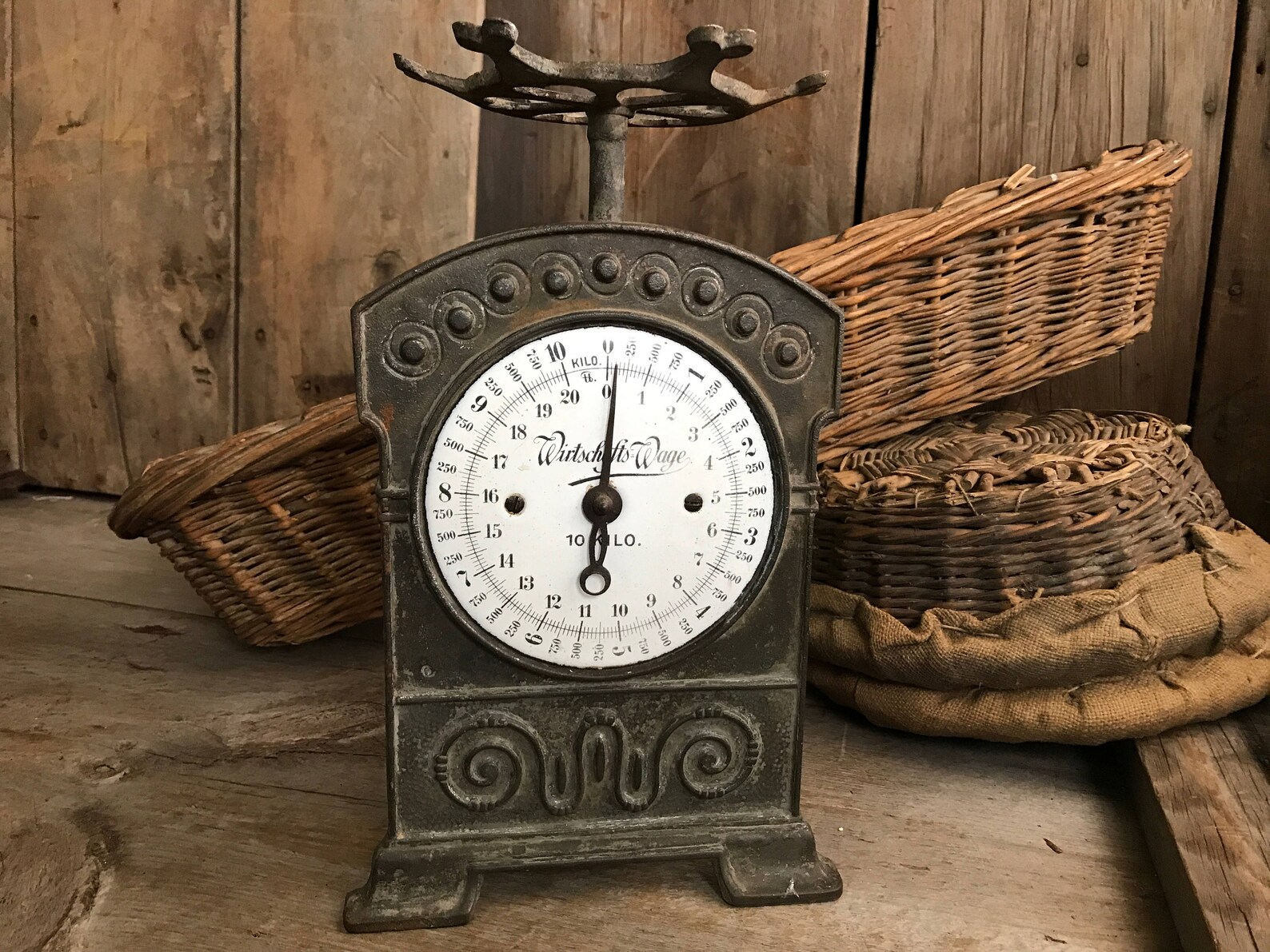 Antique German Iron Scale 1900s Wirtschafts Wage Scale 10 - Etsy
