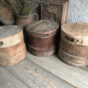 Rustic Wood Storage Box, Lidded, Eggs, Folk Art, Primitive, European ...