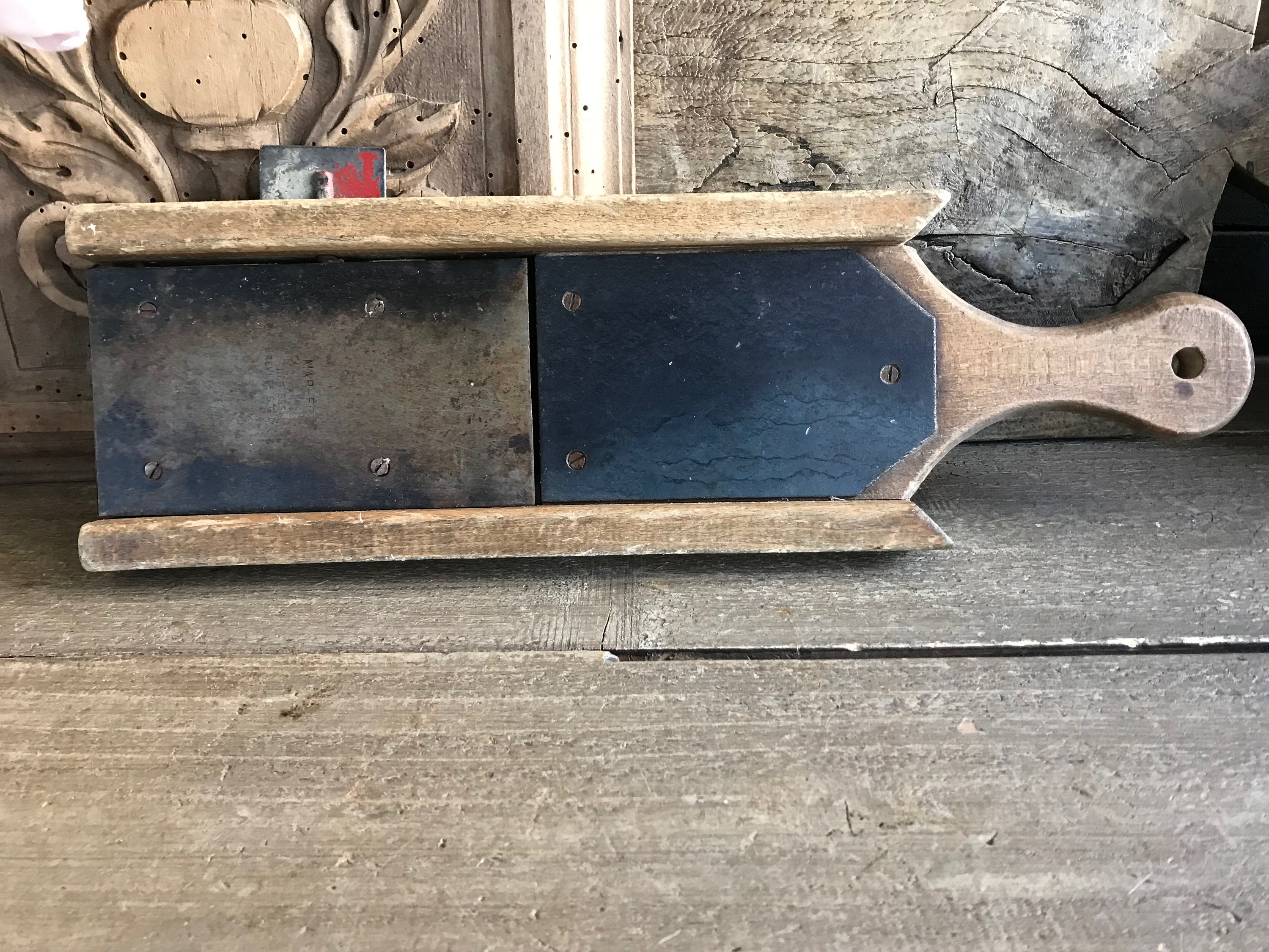 Antique French Mandolin Slicer Wood Iron French Made | Etsy