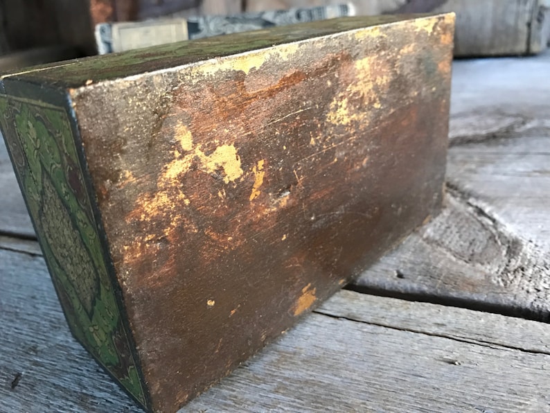 Eastern Handpainted Wood Box Colorful Delightful Artisan | Etsy