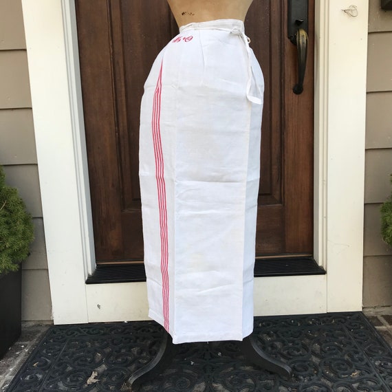 French Linen Chef Apron Baker Chore Apron Monogrammed - Etsy