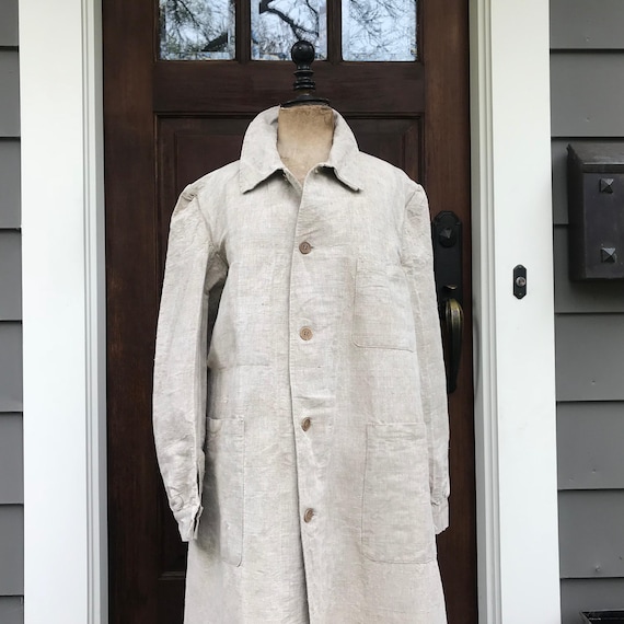 French Linen Motoring Duster, Edwardian Era, Model T … - Gem