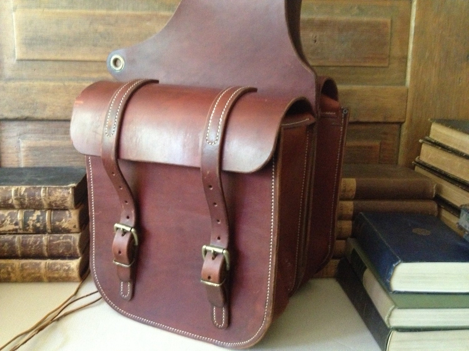 Leather Motorcycle Saddle Bags Motorbike Bags Scooter - Etsy