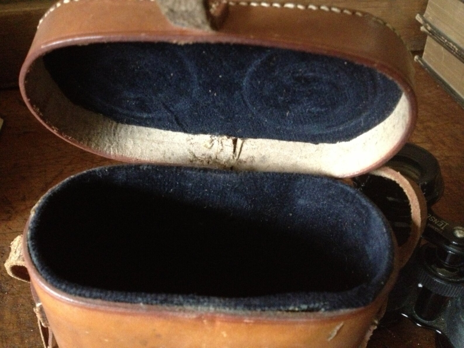 Leather Binoculars and Case Made in France Brown Leather Bag | Etsy