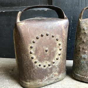 Antique French Cow Bell Iron Metal Primitive French Farmhouse, Sold by ...