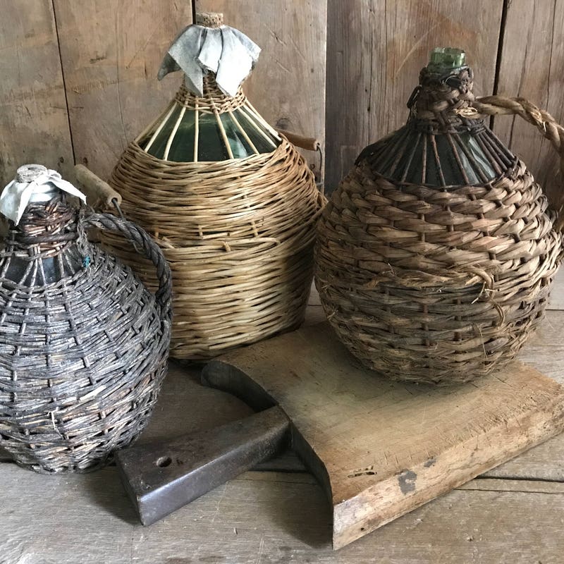 Wicker Jug - Etsy
