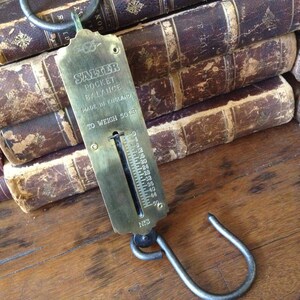 Salter Fish Scale 50 LB, Made in England, Brass Pocket Balance - Etsy