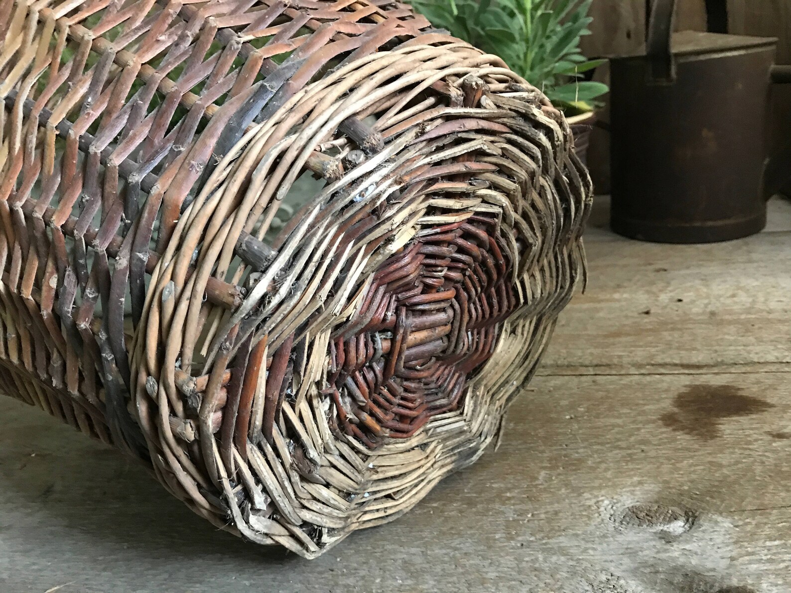 Rustic French Market Posy Basket Handwoven Willow Basket | Etsy