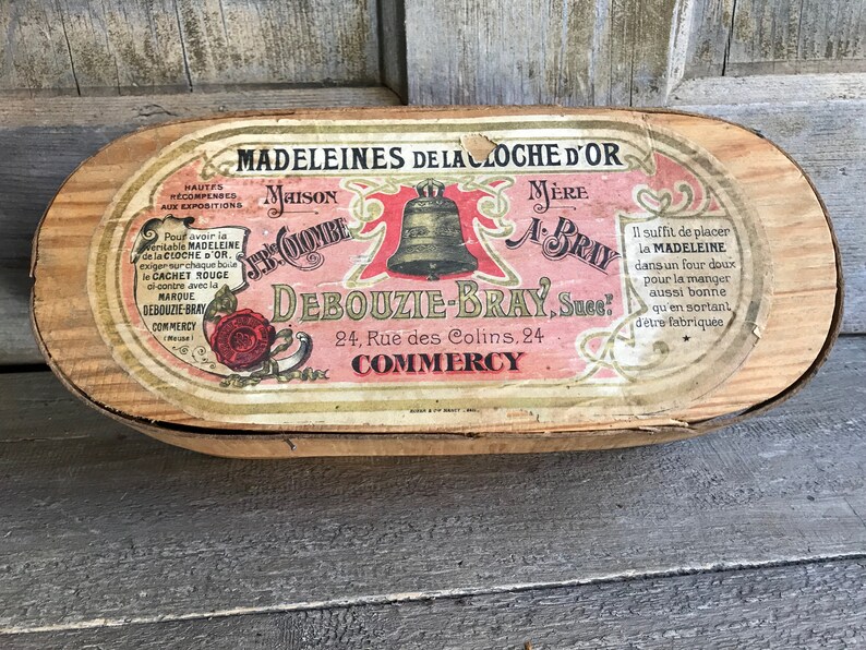 French Madeleine Presentation Box, Madeleines Cloche D'or, Bentwood ...