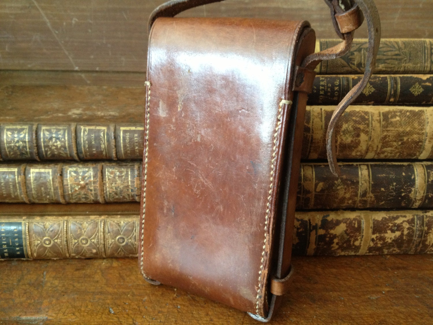 Rustic Leather Camera Case Made in England Brown Leather | Etsy