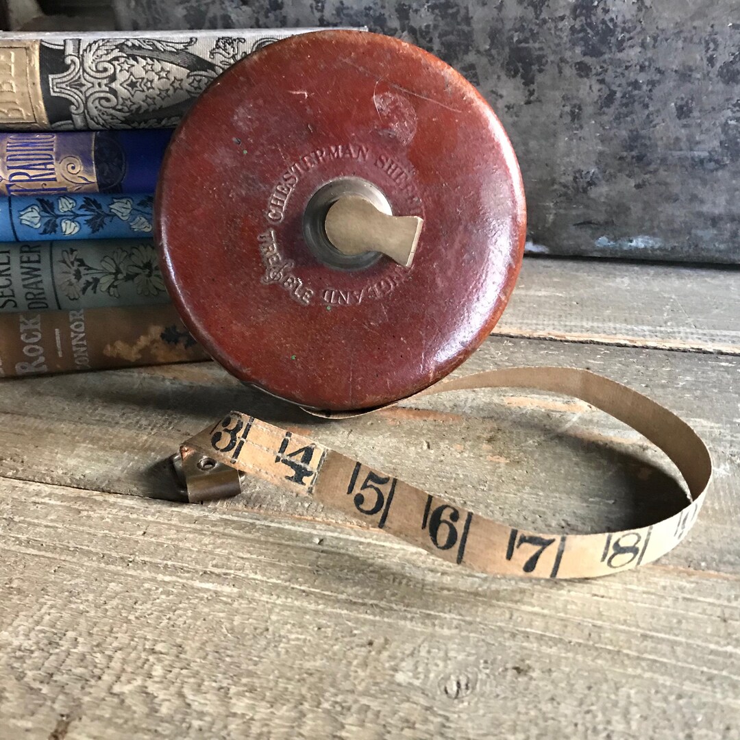 Chesterman Tape Measure, Leather Bound, Brass, Made in Sheffield ...