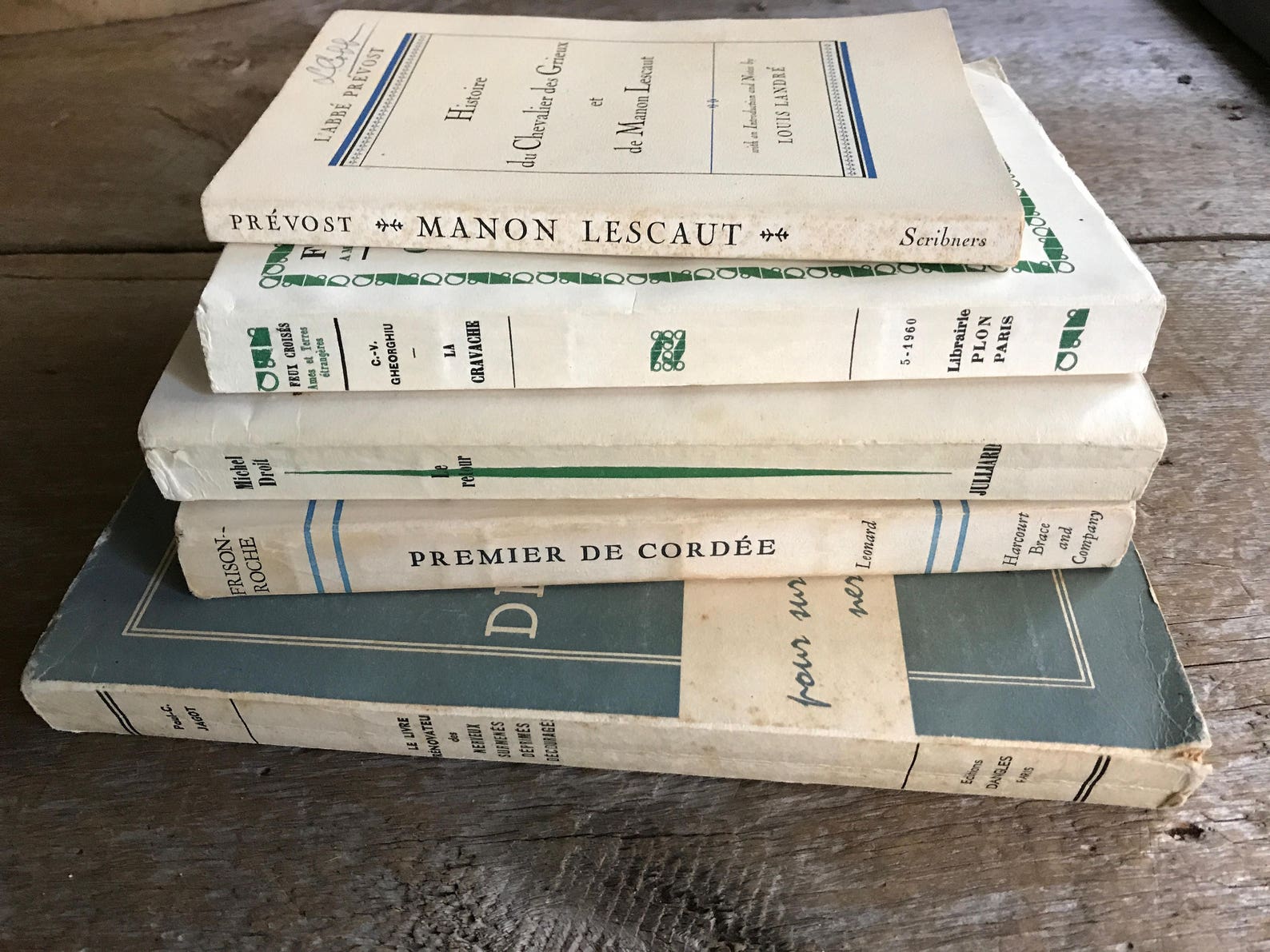 1950s French History Book Collection, 5 Paperbacks, French Text - Etsy