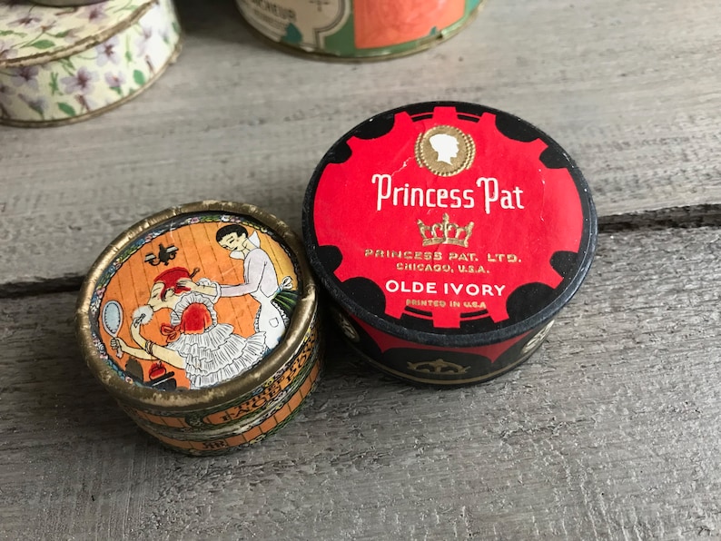 1920s Dusting Face Powder Box Art Deco Art Nouveau Litho - Etsy