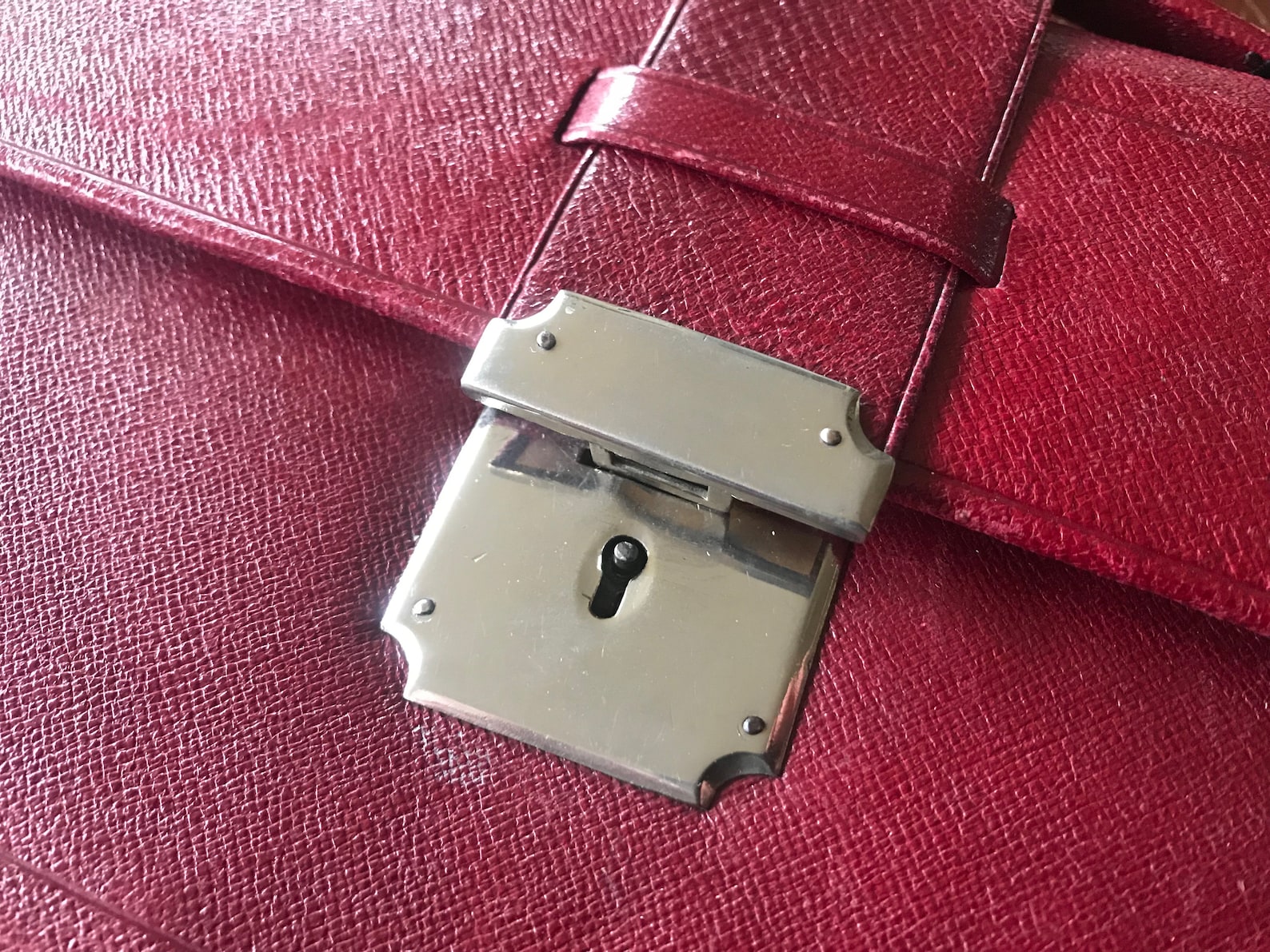 Red Leather Journal Original Skeleton Key, Book Cover, English Oxblood ...