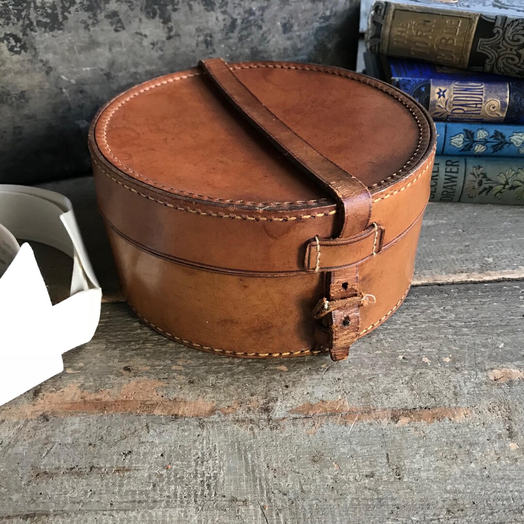 Edwardian Leather Collar Box, Collars, Travel Case, French, English ...