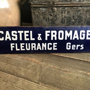 French Enamel Sign, Café, Bar, Chippy Enamel, Wall Decor - Etsy