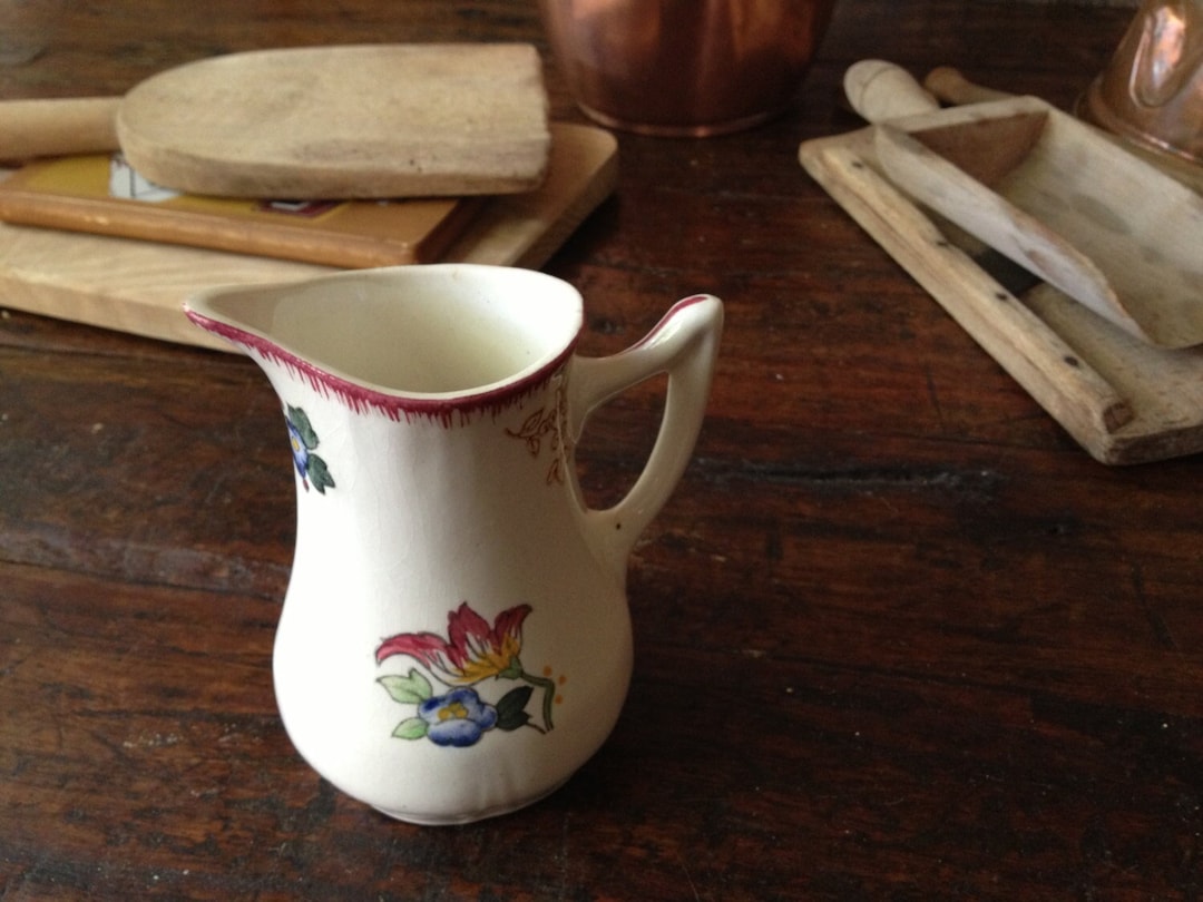 Longwy Serving Pitcher, Marseille, France Longwy Porcelain Handpainted ...