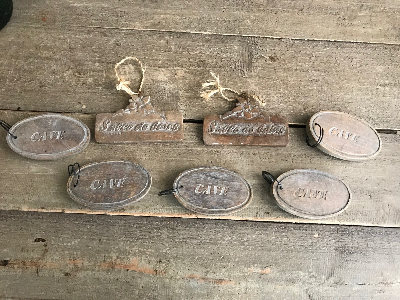 1 French Key Fob, Cave Room Key Holder, Carved Wood, French Chateau ...