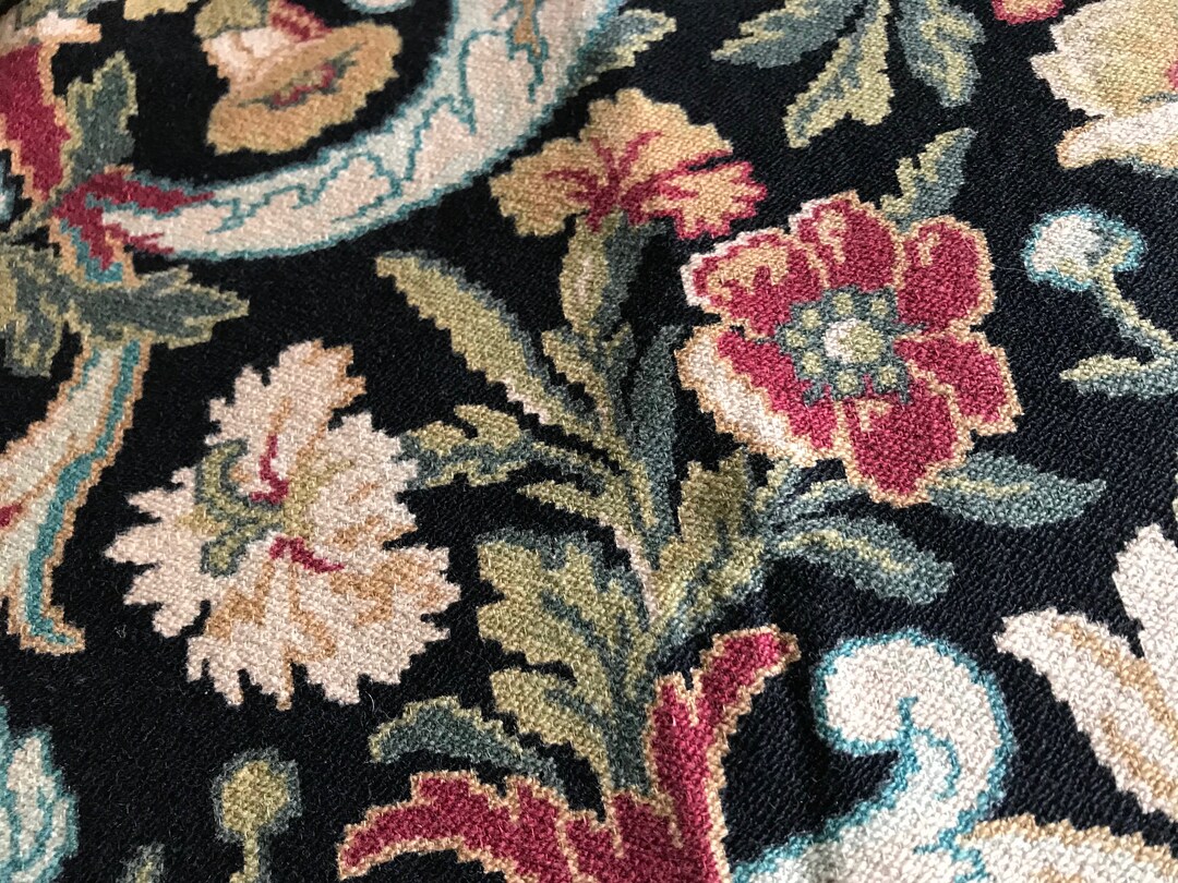 French Floral Print Fabric, Bold Print, Cretonne Textile, Napoleon III ...