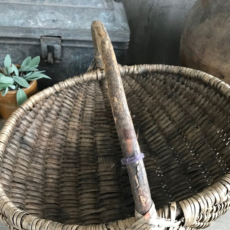 1 Rustic Harvest Basket Flower Gathering Gardening Market | Etsy