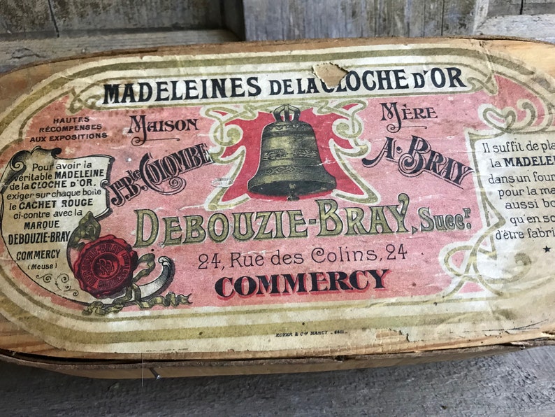 French Madeleine Presentation Box, Madeleines Cloche D'or, Bentwood ...