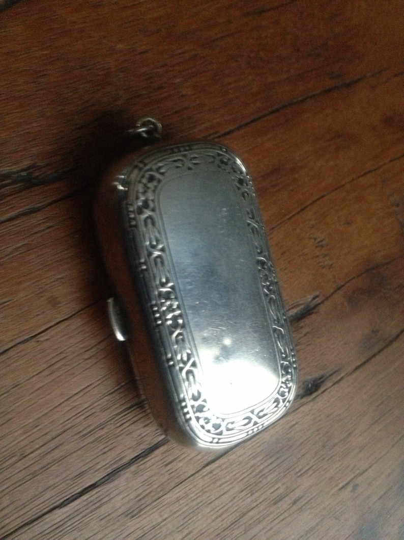 Sterling Silver Coin Case Victorian Sterling Silver - Etsy