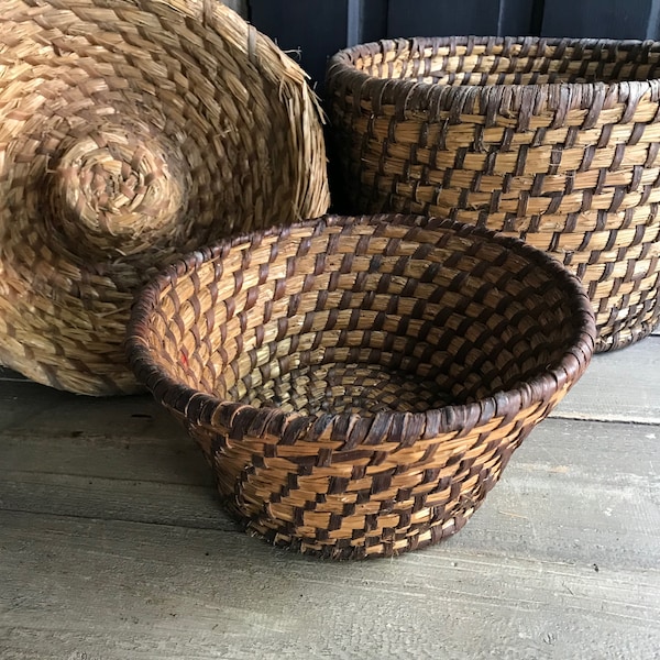 Antique Rye Basket - Etsy