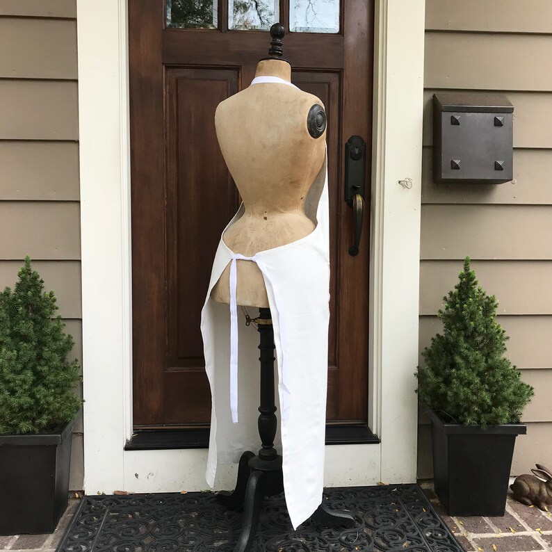 French White Linen Apron Chef Cook Baker French Farmhouse - Etsy