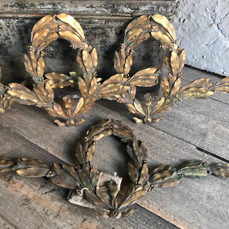19th C Signed Haentges Gilded Bronze Furniture Mount, Acanthus Leaf ...