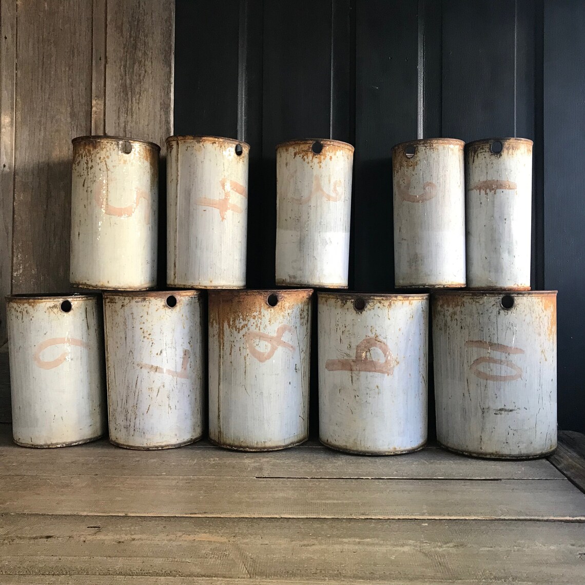 1 Antique Nesting Sap Bucket Numbered Garden Vase Maple - Etsy