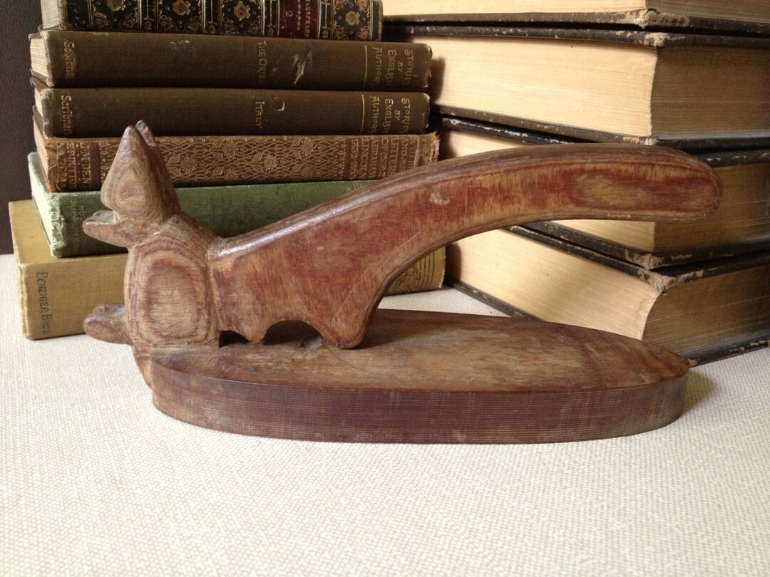 Wooden Red Squirrel Nutcracker, Made in England, Hand Carved Wood ...