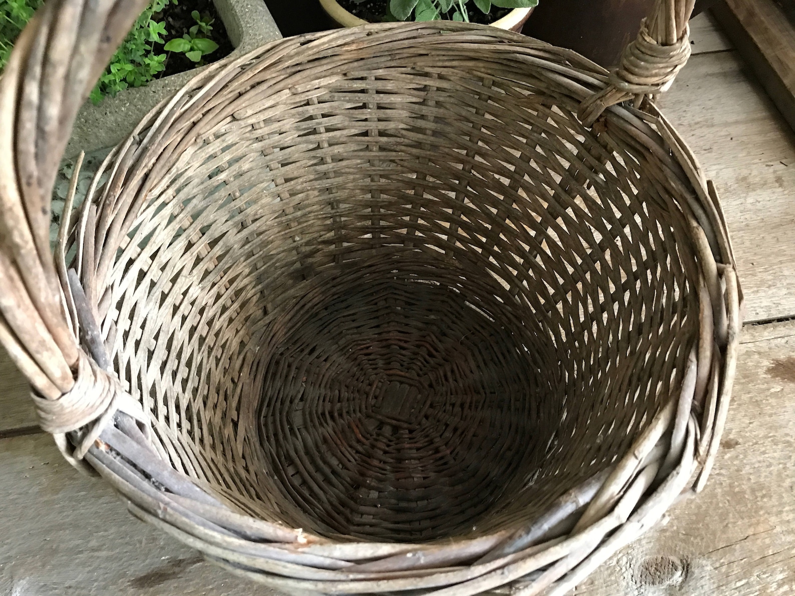 Rustic French Market Posy Basket Handwoven Willow Basket - Etsy