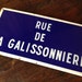 French Enamel Street Sign, Blue White Enamel Traditional Vintage Street ...