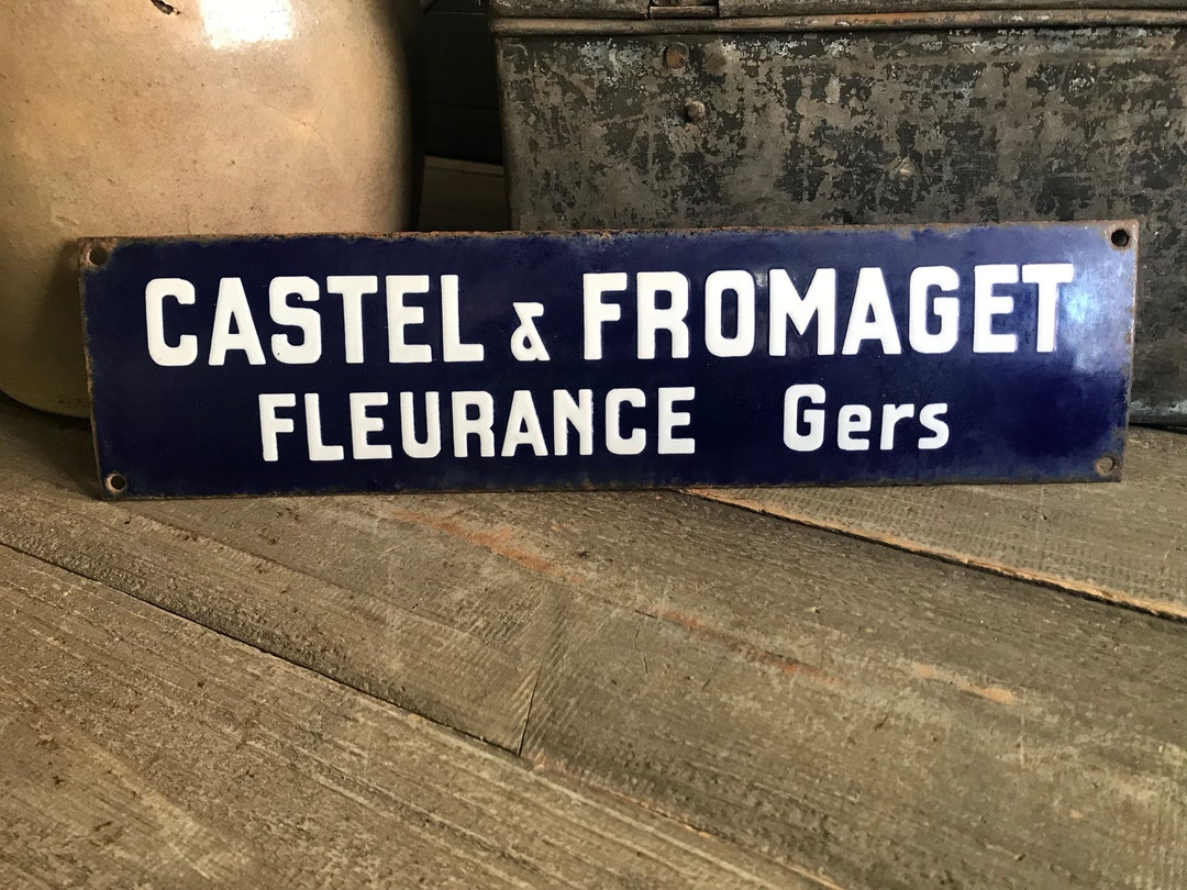 French Enamel Sign, Café, Bar, Chippy Enamel, Wall Decor - Etsy