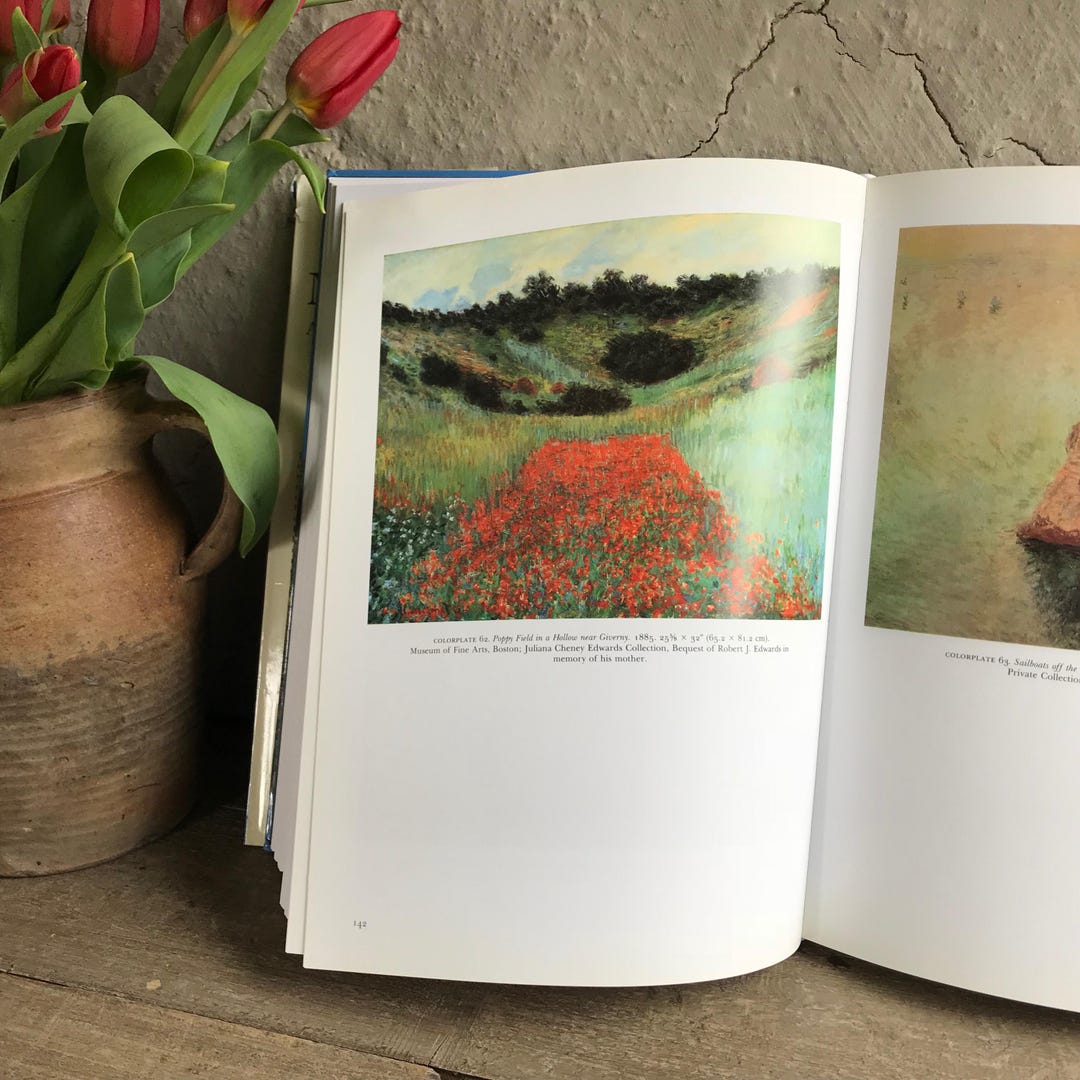 1985 Monet Book, A Retrospective, Art History, Hardcover Book, Color ...