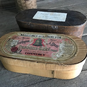 French Madeleine Presentation Box, Madeleines Cloche D'or, Bentwood ...