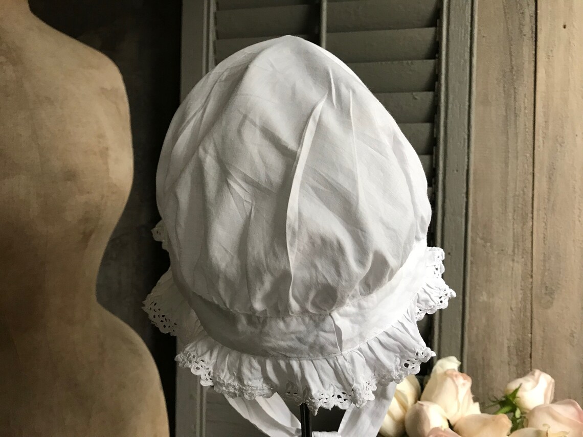 1 Antique French Maids Cap Bonnet Hat Victorian Edwardian - Etsy