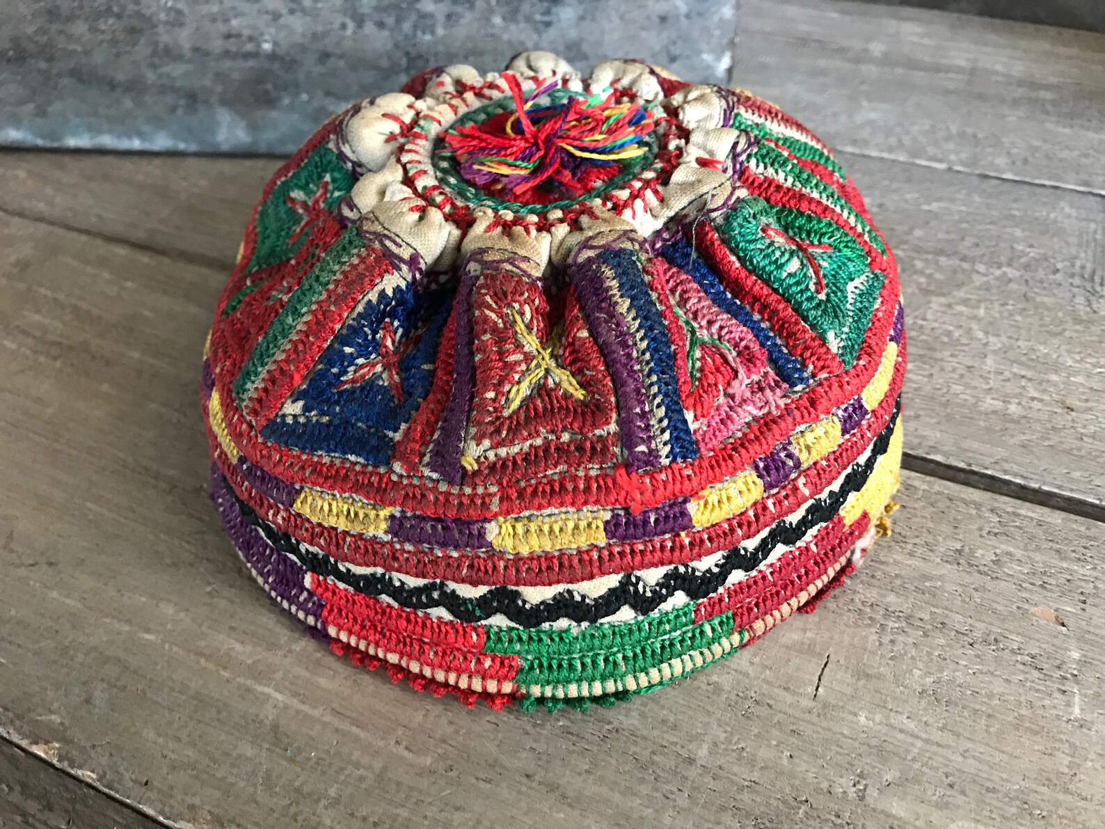 Ethnic Artisan Crafted Embroidered Hat Beanie Skull Cap - Etsy