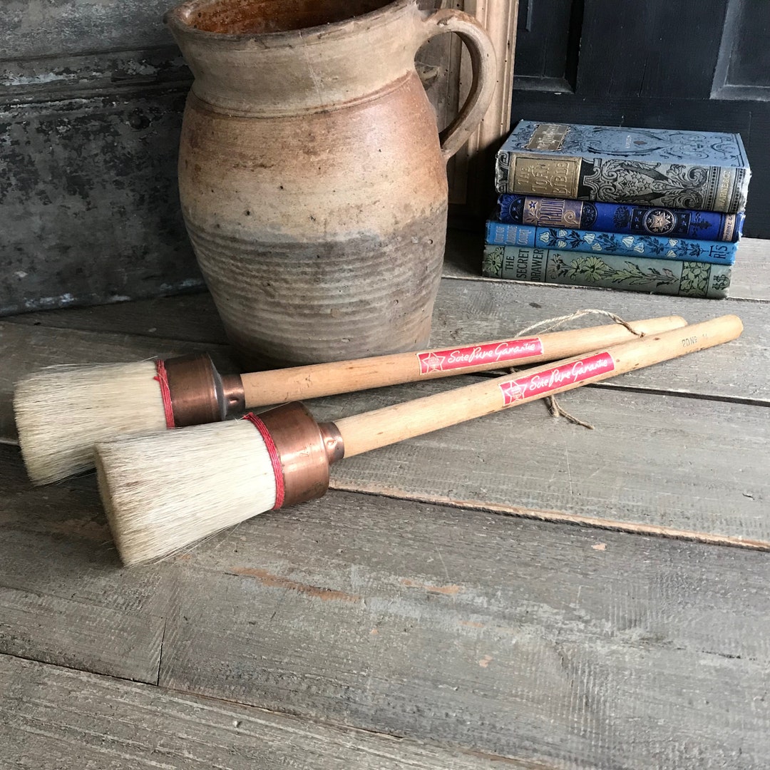 1 French Copper Paint Brush, Larger Size, Industrial Decor, Round Brush ...