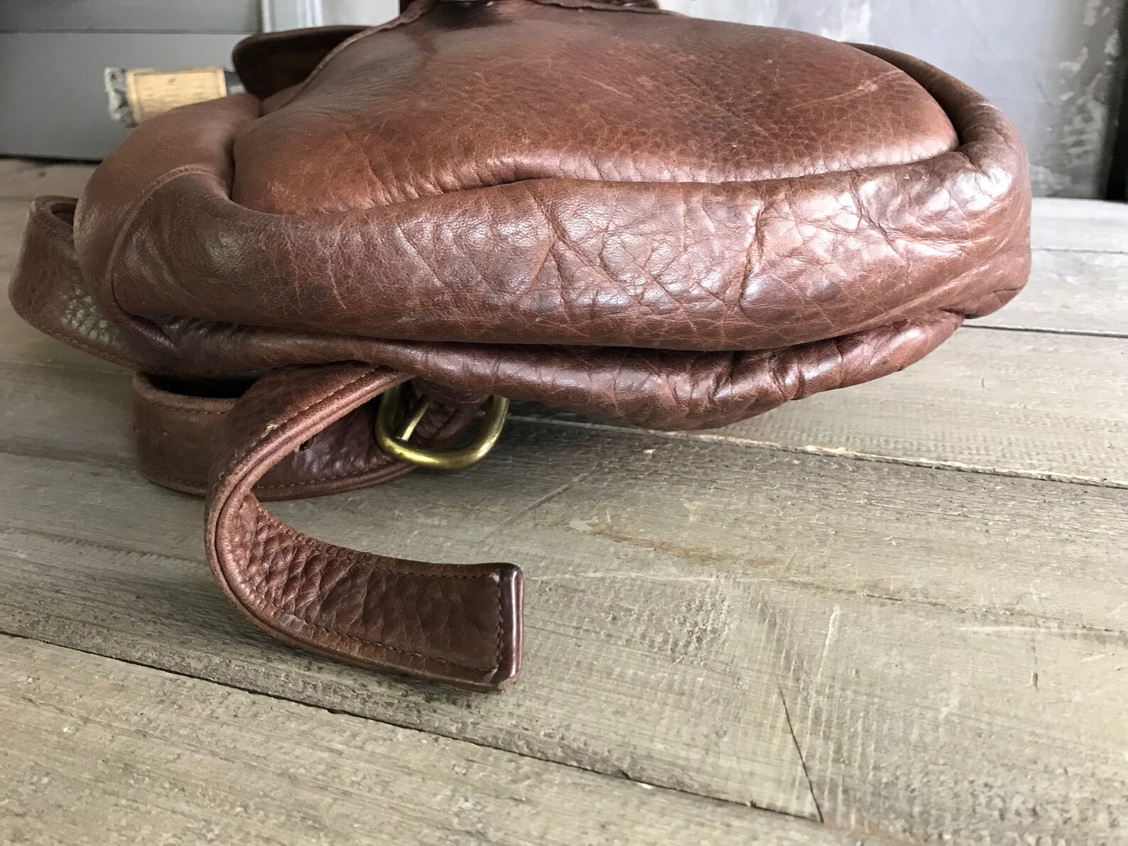 Leather Backpack Rucksack Chestnut Brown Size Medium | Etsy
