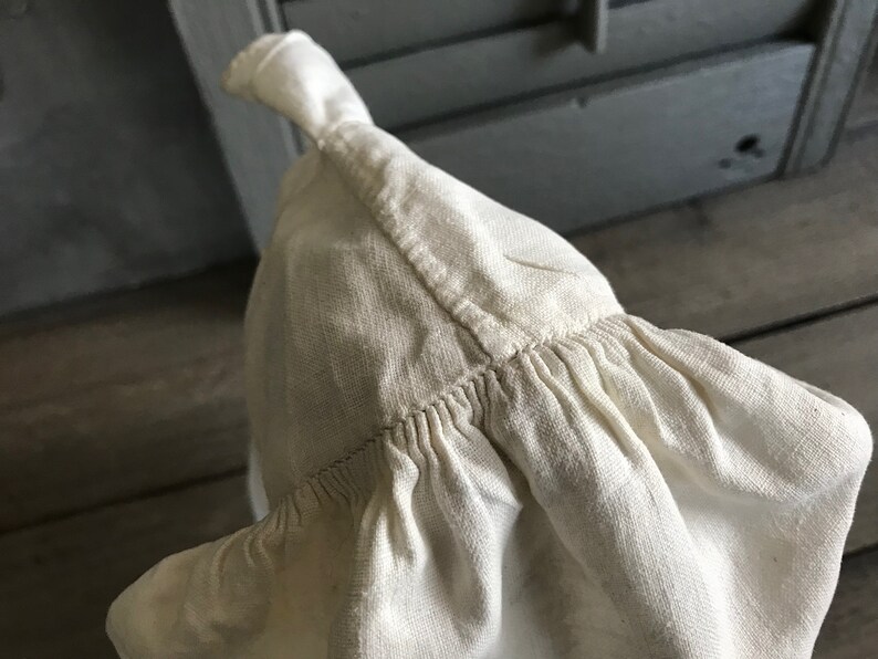 19th C French White Linen Peasant Bonnet Rare Period Baby | Etsy