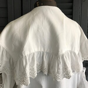 19th C Chemise Boys Ruffle Shirt Lace Hand Sewn Regency Ruffle ...