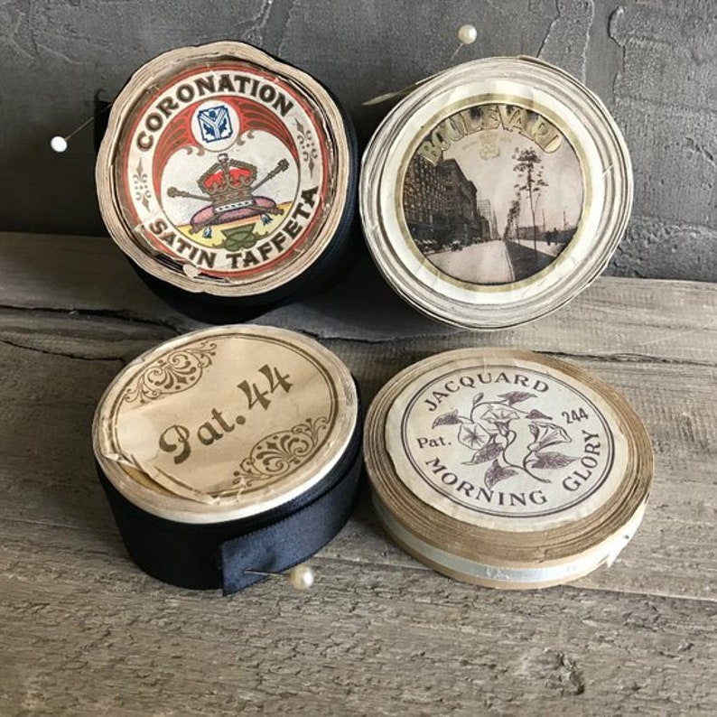 Antique Silk Taffeta Ribbon Trim Chestnut Brown Coronation | Etsy