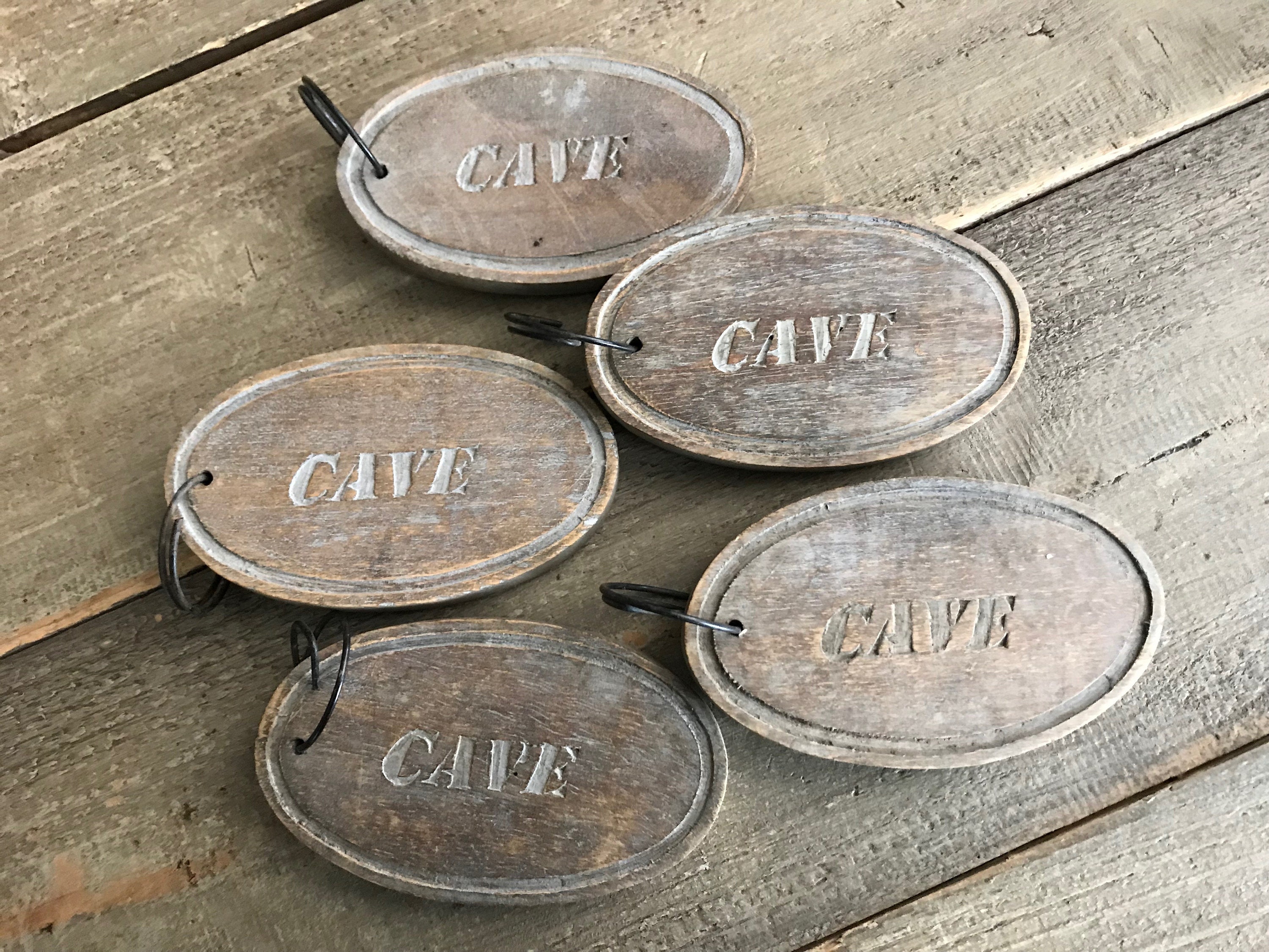 1 French Key Fob, Cave Room Key Holder, Carved Wood, French Chateau ...