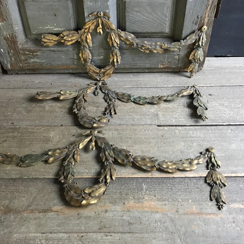 19th C Signed Haentges Gilded Bronze Furniture Mount, Acanthus Leaf ...