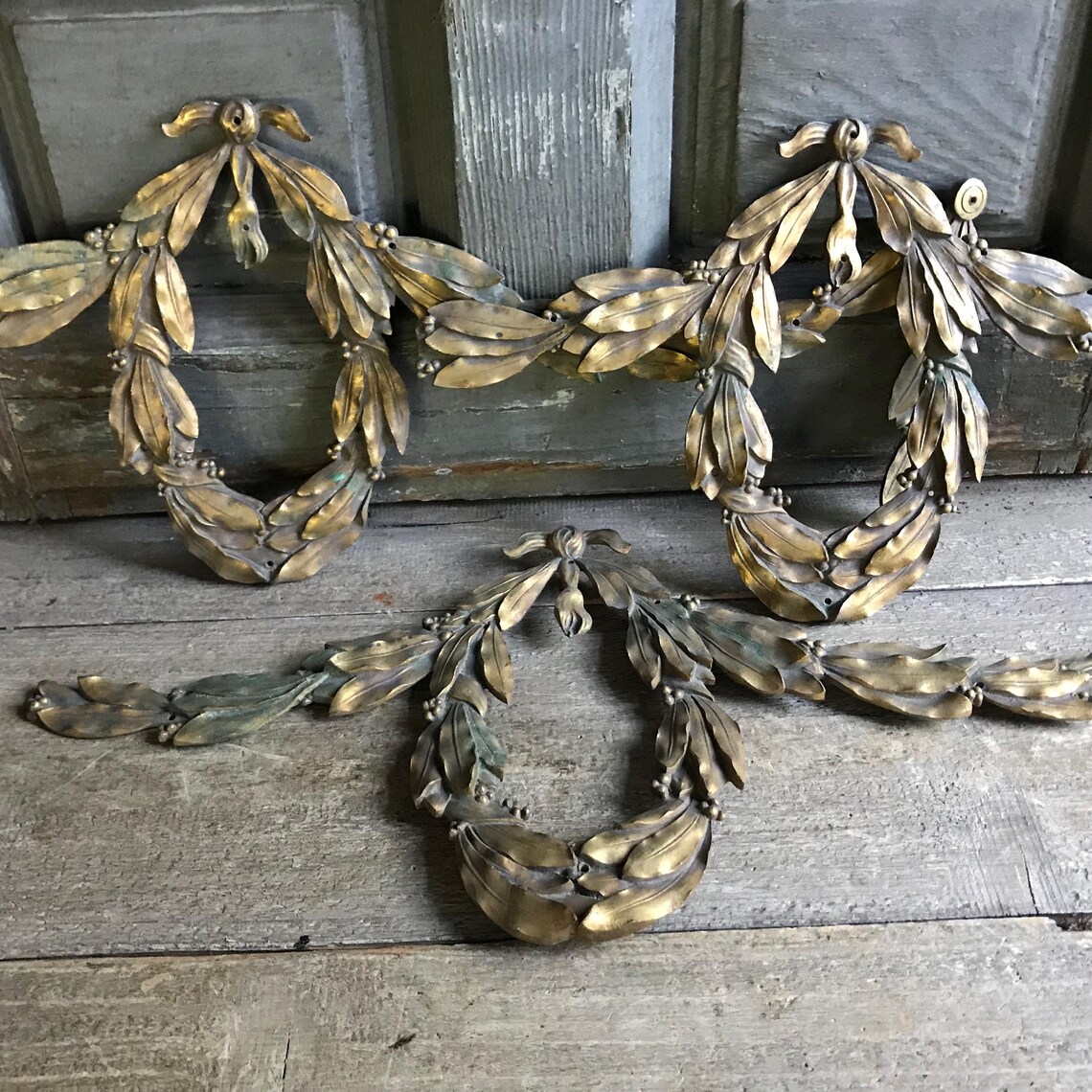 19th C Signed Haentges Gilded Bronze Furniture Mount, Acanthus Leaf ...